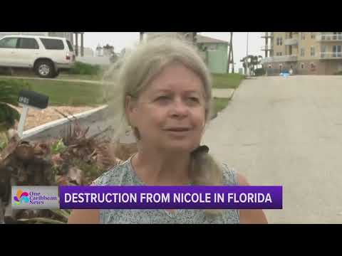 Destruction from Nicole in Florida | One Caribbean Television