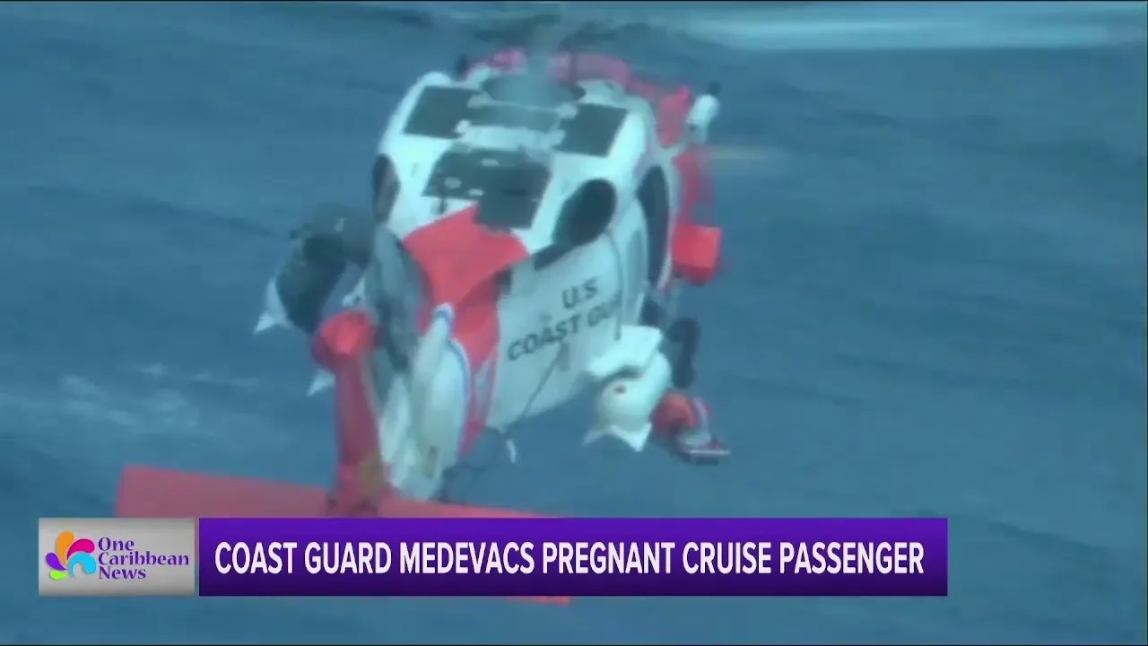 Coast Guard Rescues Pregnant Cruise Passenger One Caribbean Television